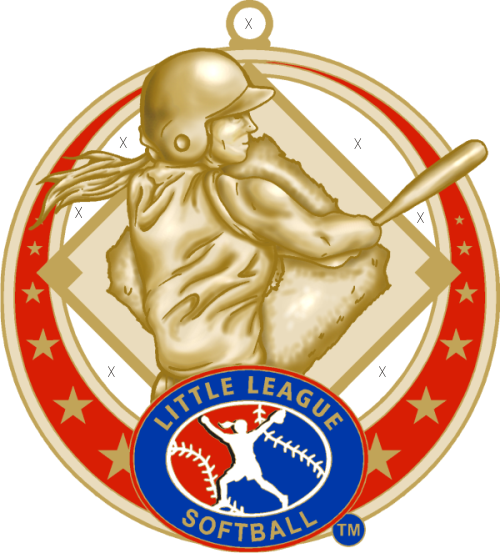 2.5″ LITTLE LEAGUE SOFTBALL MEDAL-GOLD-2947| DPH Custom Pins | Custom ...